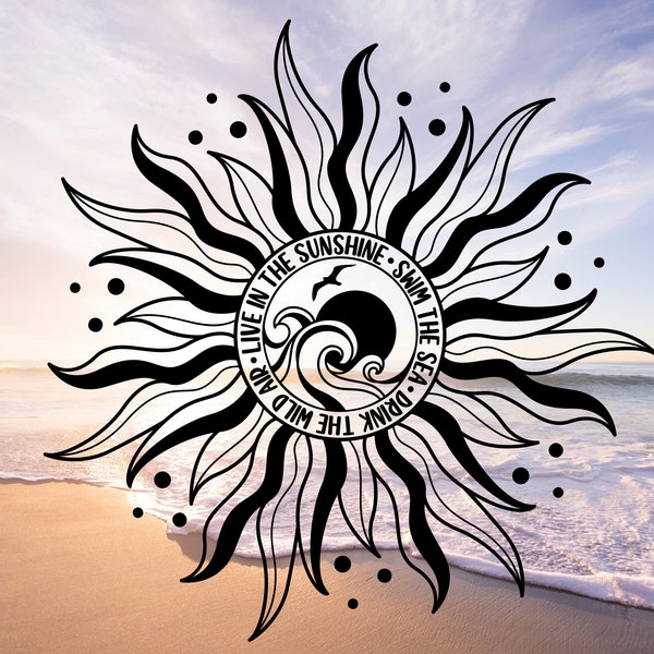 Sun Decal - Etsy