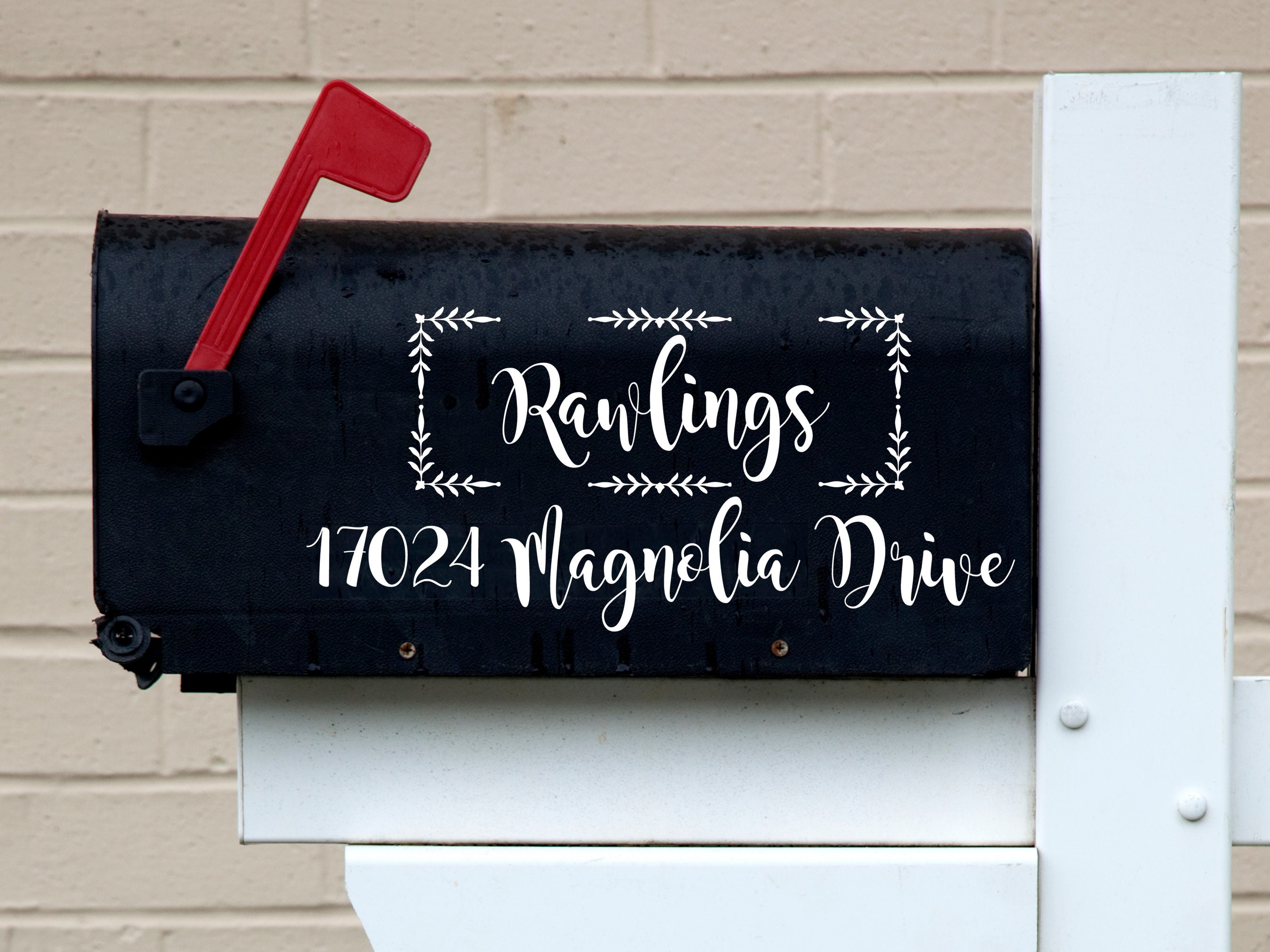 Custom Mailbox Address Decal Personalized Mailbox Decal Last - Etsy