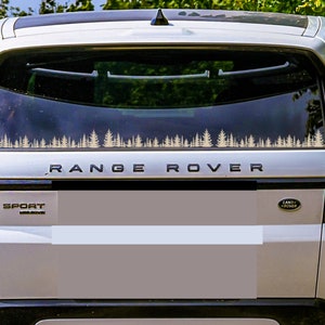 Tree Line Vinyl Decal, RV Decal, Camper Decal, Outdoors, Trees, Forest ...