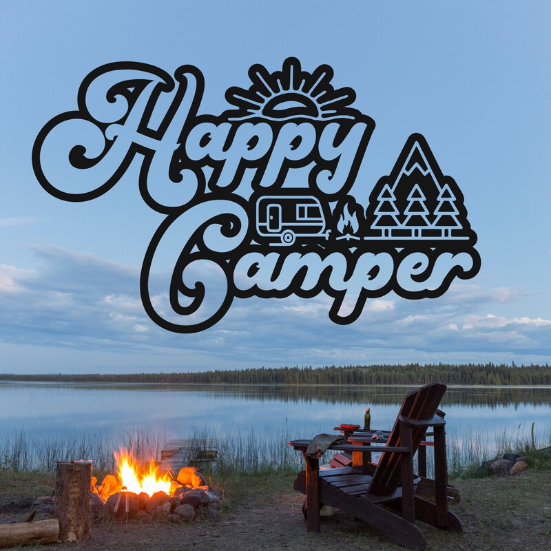 Happy Camper Decal - Etsy