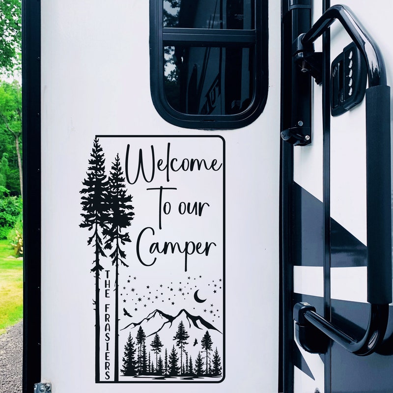 Camping Decals for Camper - Etsy