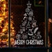 Merry Christmas Decal, Happy Holidays Window Decal, Holiday Decor ...