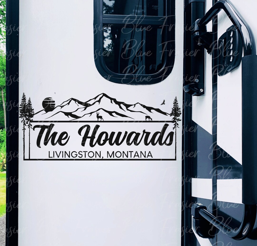 Custom Camper Decal, Personalized Camper Decal, RV Decal, Camping Decal ...