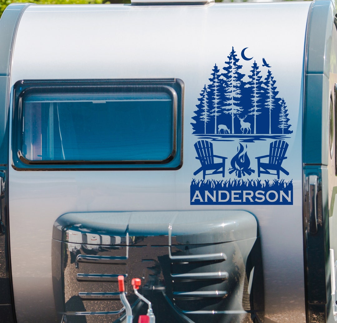Personalized Camper Decal, RV Window Decal, RV Slide-out Decal, Camper ...