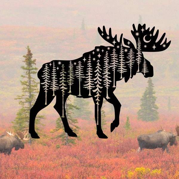 Moose Decal - Etsy
