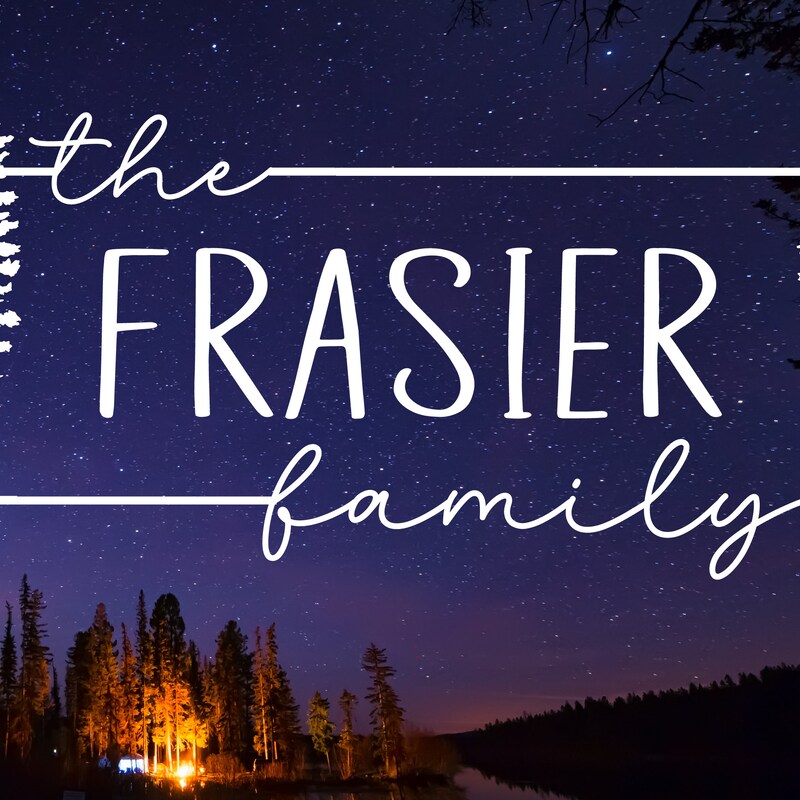 Last Name Decal - Etsy