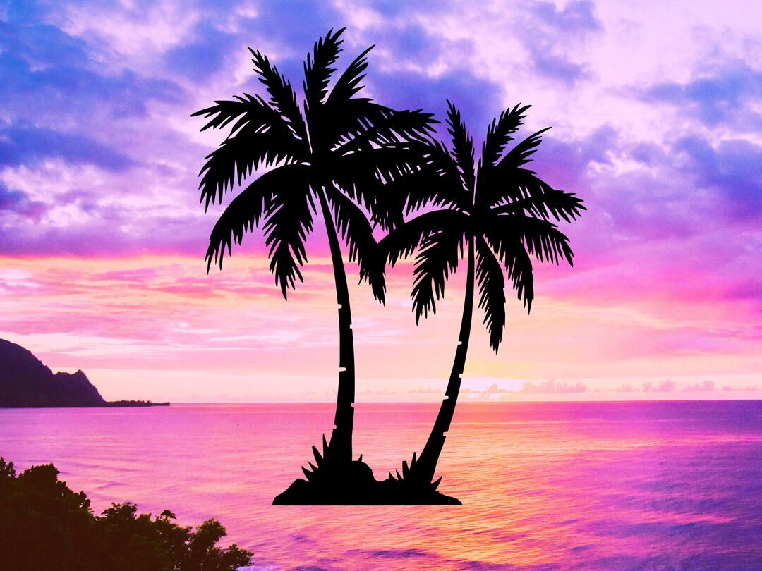 Palm Trees Decal, Tropical, RV Accessories, Camper, Outdoors, Nature ...