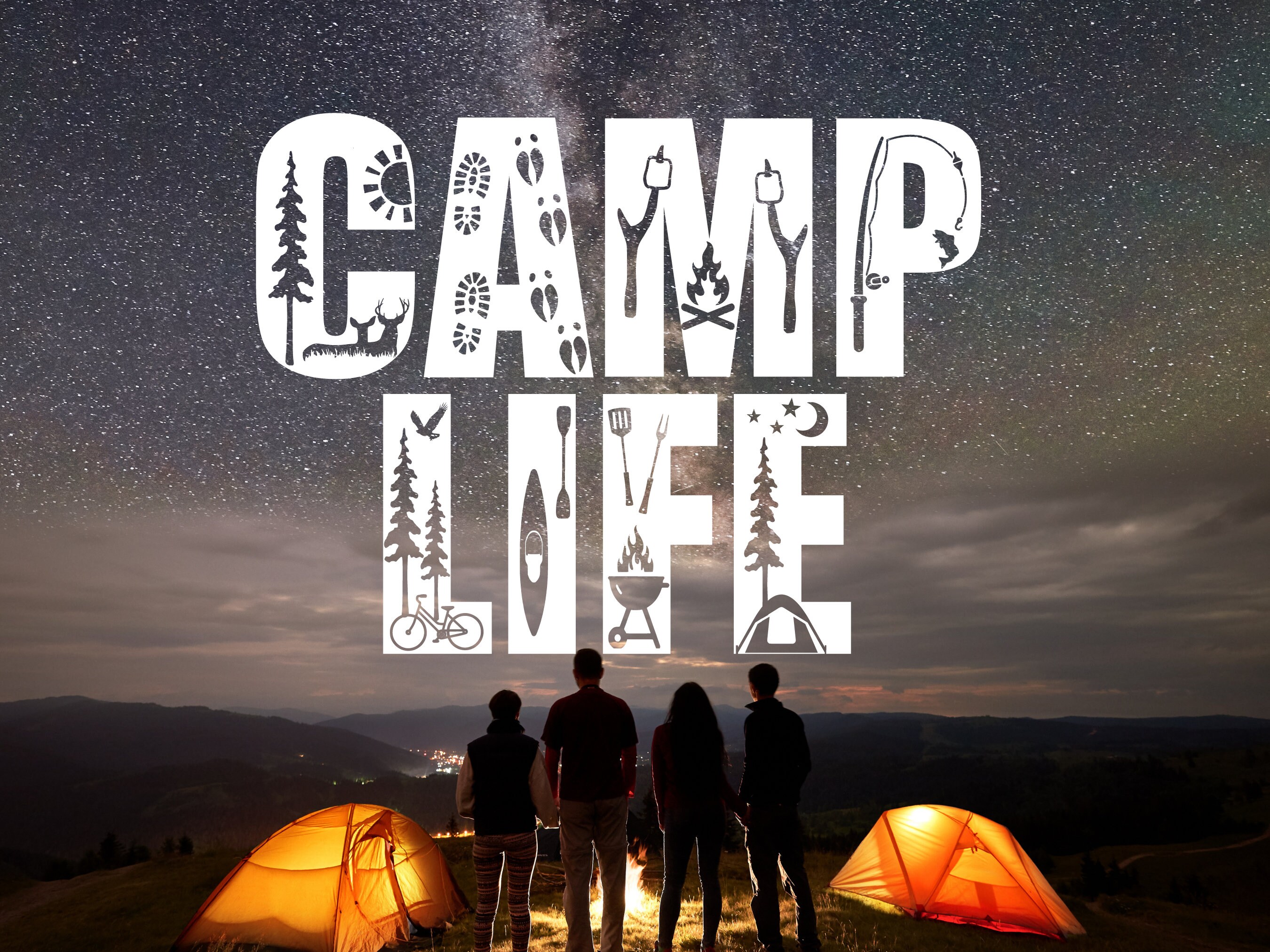 Camp Life Decal RV Window Decal Camper Decal Outdoors - Etsy