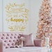 Merry Christmas Decal, Happy Holidays Window Decal, Holiday Decor ...