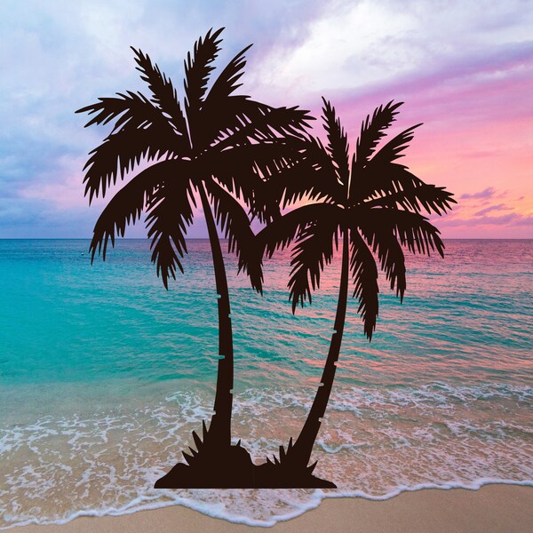 Palm Tree Wall Decal - Etsy