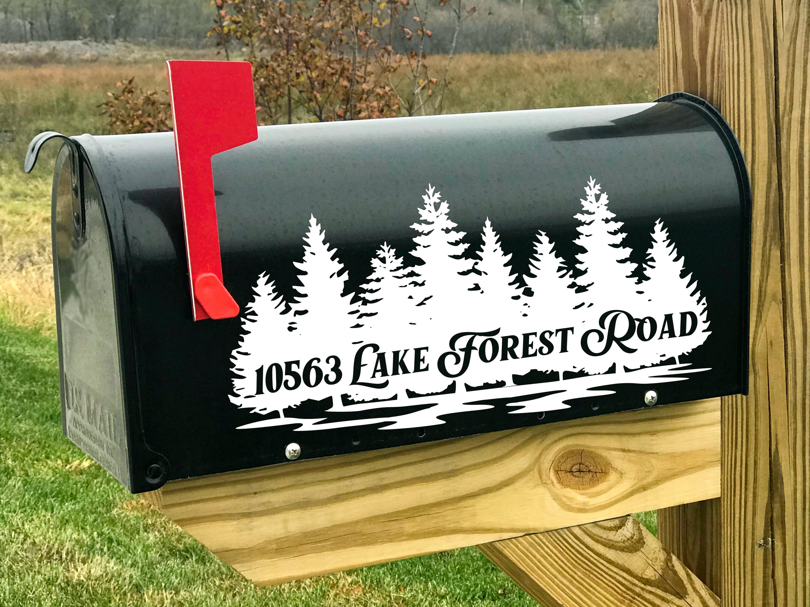 Custom Mailbox Address Decal Personalized Mailbox Decal | Etsy