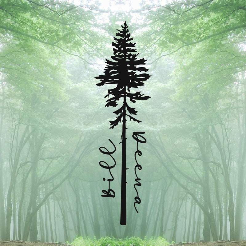 Pine Tree Decals - Etsy