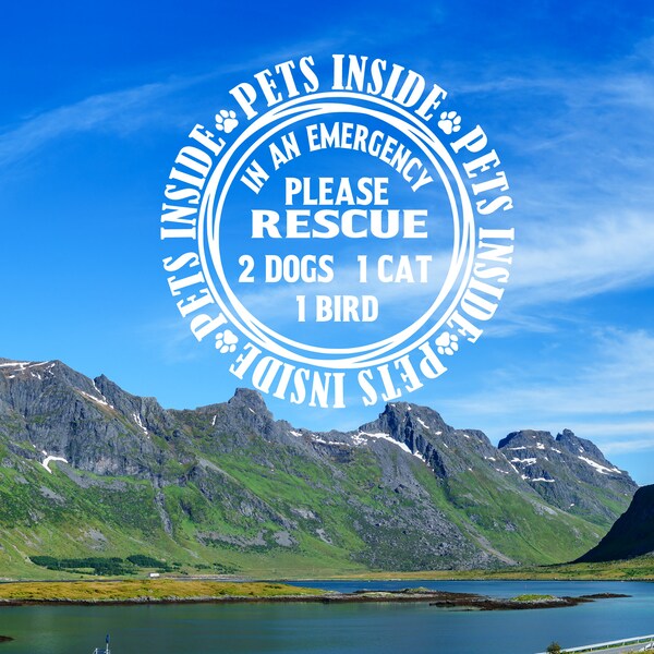 Pet Inside Sticker - Etsy