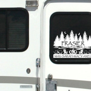 Personalized Camper Decal, RV Window Decal, Camper Decal, Camping Decal ...