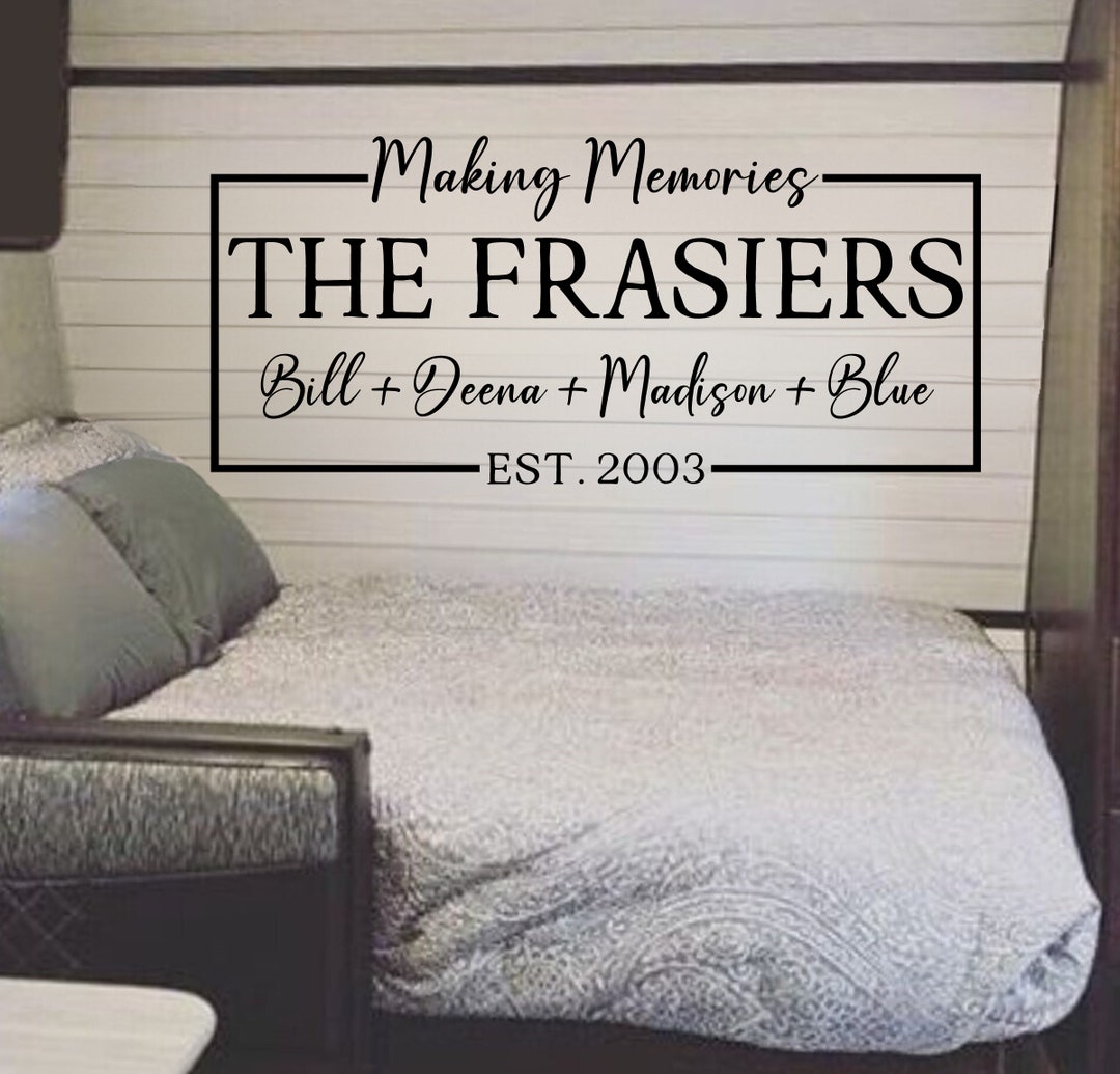 Personalized Making Memories Camper Decal, Rvers Decal, RV Decal, RV ...