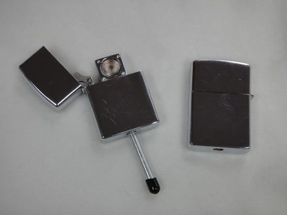 Secret Lighter Tobacco Pipe Sneak a Toke Metal Stealth Smoking Taster ...