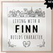 Living With a Finn Builds Character Art Print: Finnish Home Decor ...