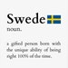 Funny Swede Definition Art Print: Swedish Gift (digital Download) - Etsy
