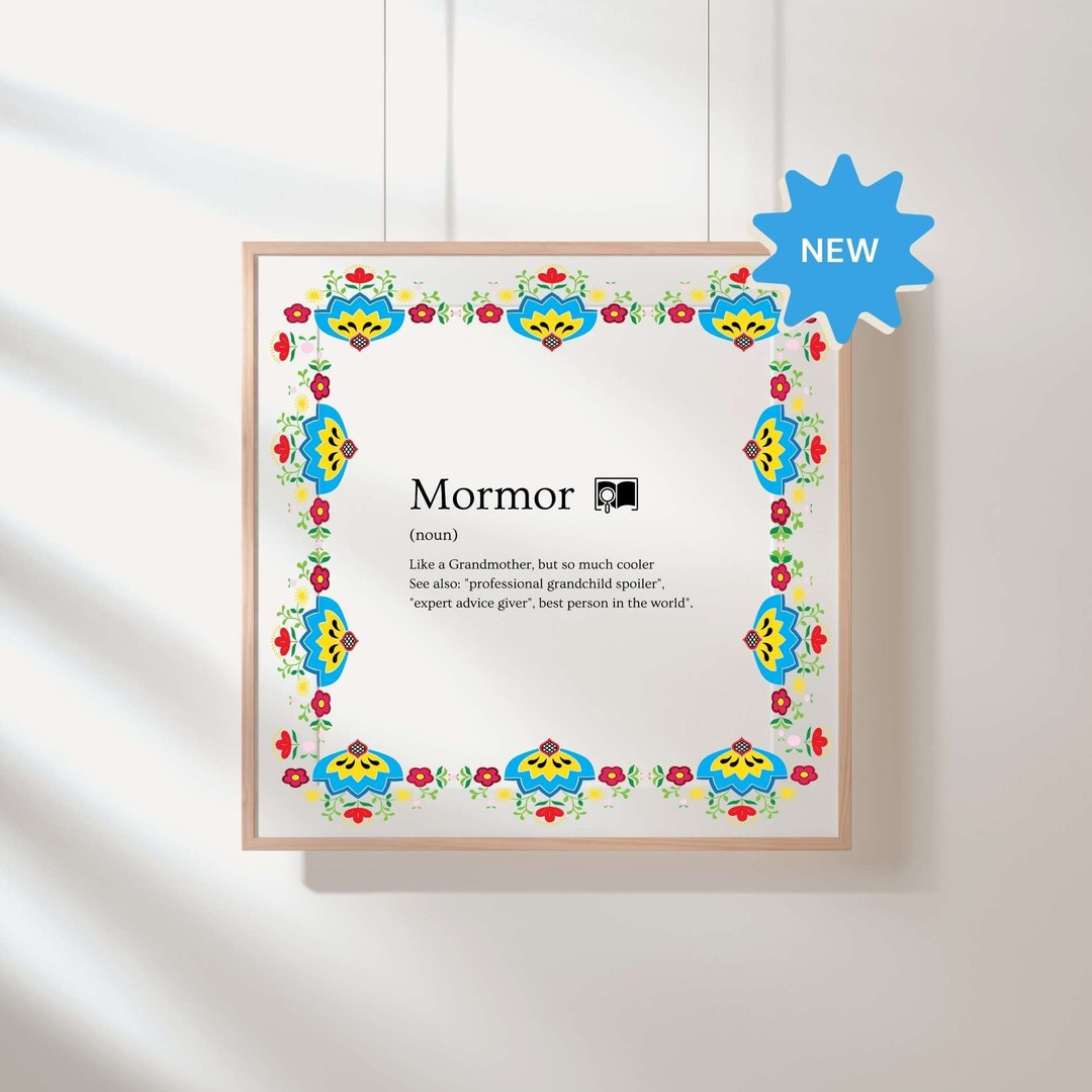 MORMOR High Resolution Instant Download File to Print, Mormor Gifts ...