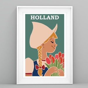 Dutch Retro Vintage Posters Printable - Set of 5 Posters - Instant ...