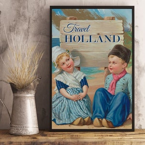 Dutch Retro Vintage Posters Printable - Set of 5 Posters - Instant ...