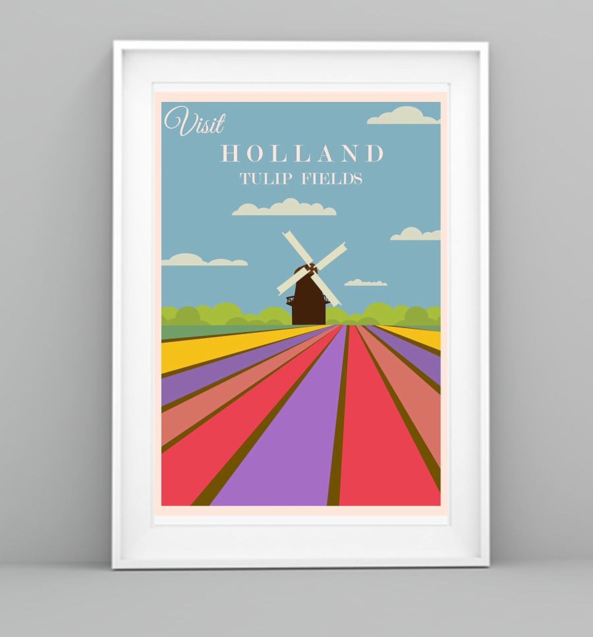Dutch Retro Vintage Posters Printable - Set of 5 Posters - Instant ...