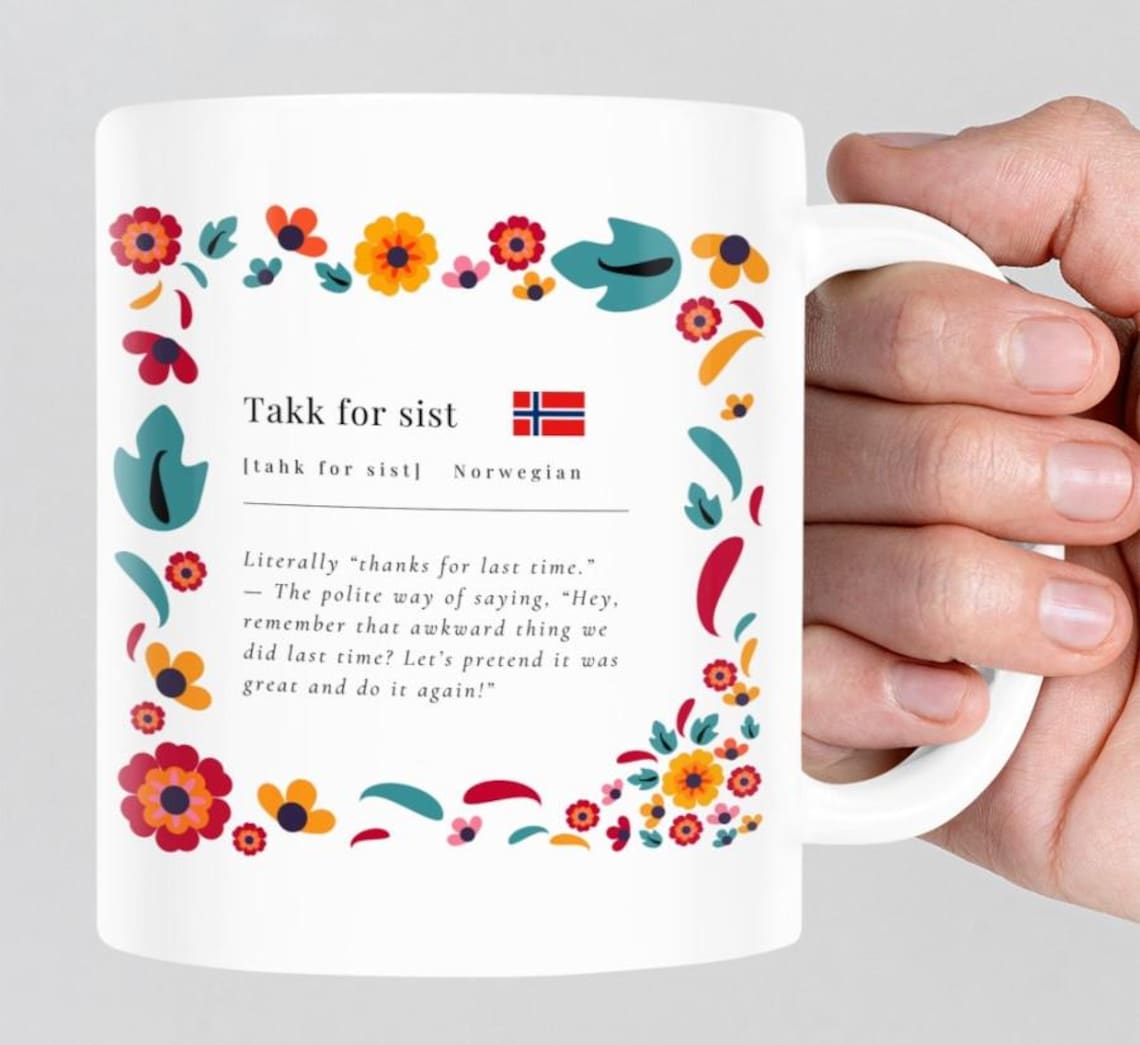 Norwegian 'takk for Sist' Definition Print (digital Download) - Etsy