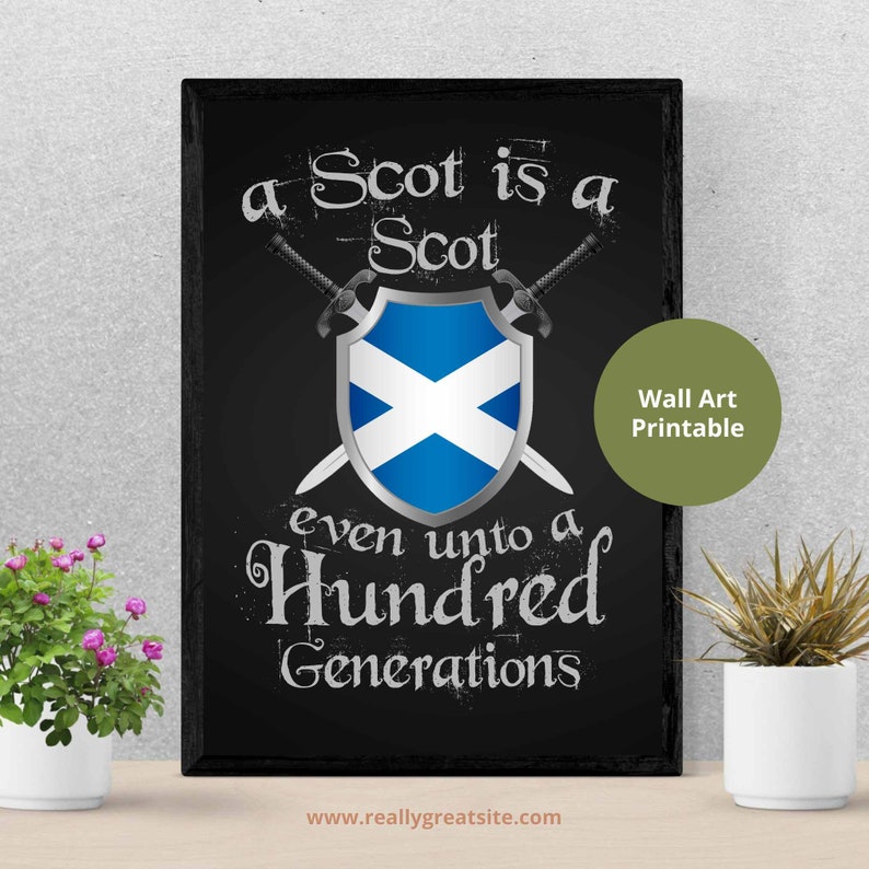 Scottish Art Download 5 PNG Pack | Scottish Art Decor | Scotland Prints ...