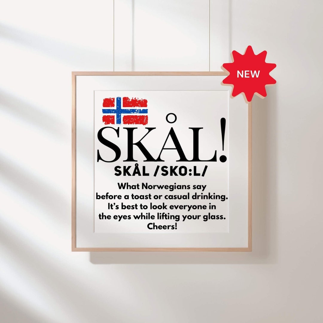 Skål! Norwegian Viking Print: High Resolution Art (digital Download) - Etsy
