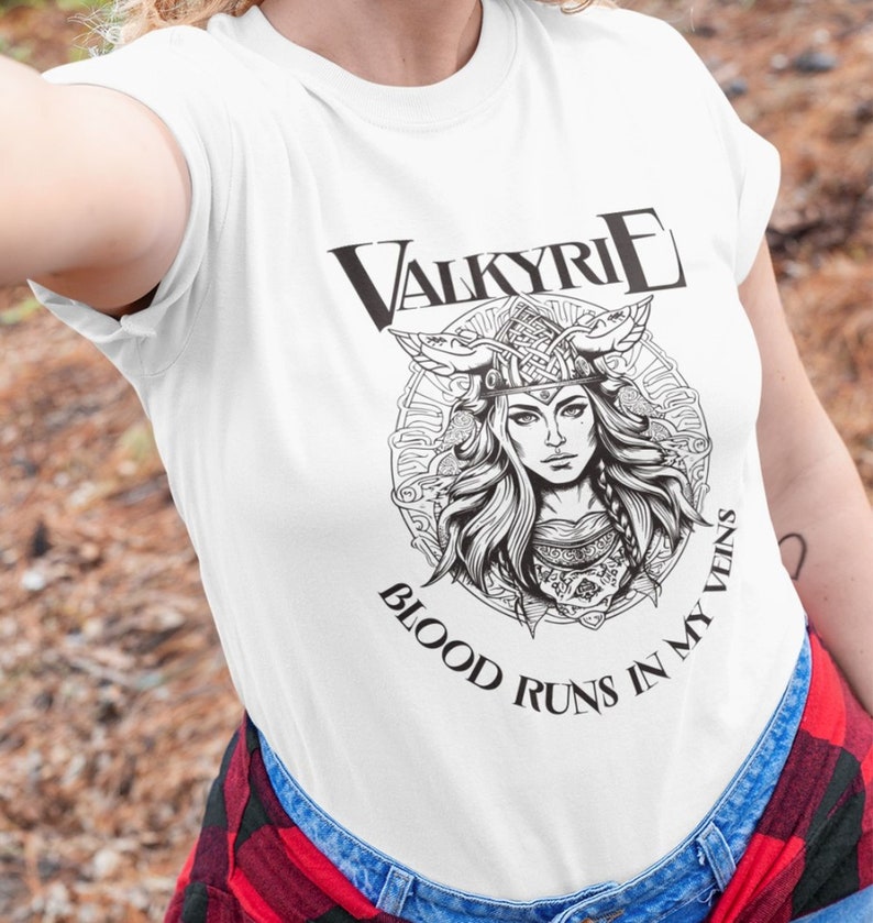 Valkyrie Blood Runs in My Veins Digital Art Print, Valkyrie Art ...