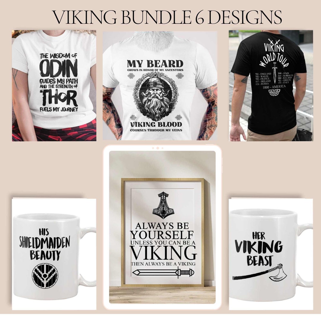 Viking Art Designs Pack: Norse Decor Prints (digital Download) - Etsy
