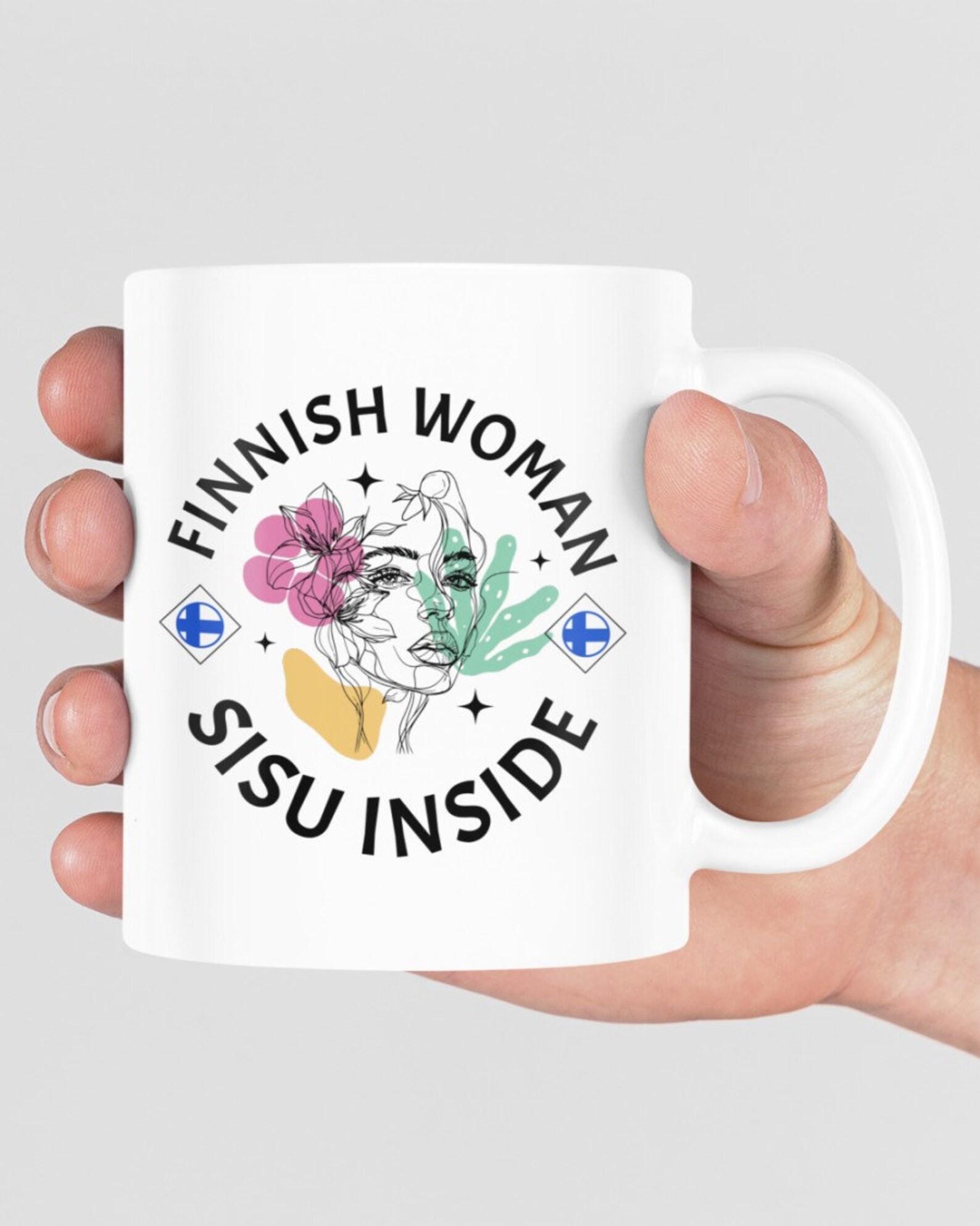 Finnish Woman Sisu Art Print: Finland T-shirt Design (digital Download ...
