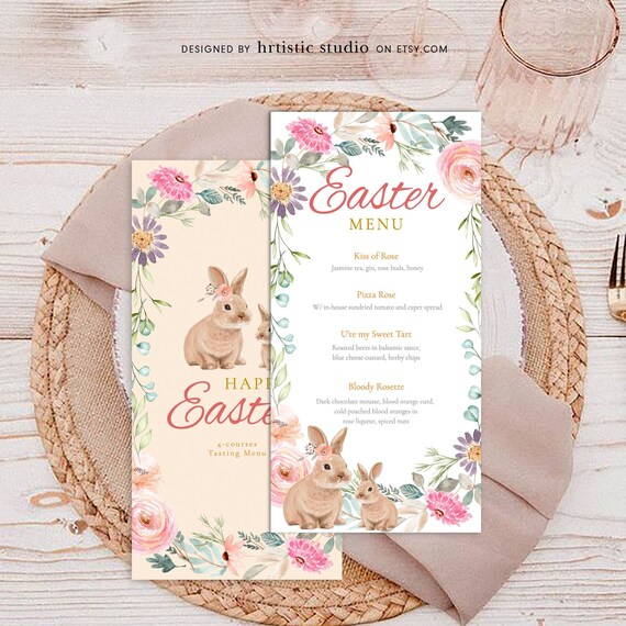 Easter Menu Bunny