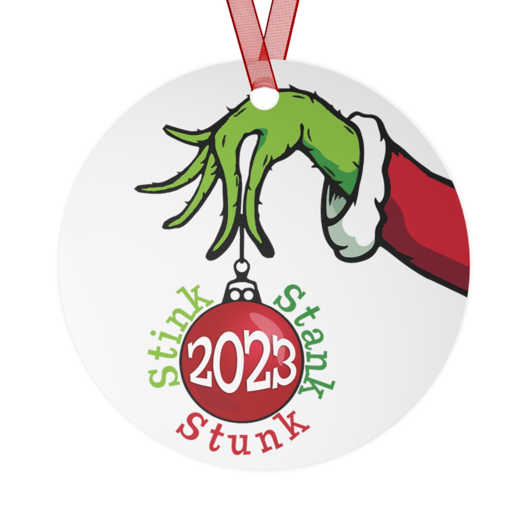 Grinch Stink Stank Stunk PERSONALIZED Christmas Ornament 2023 Gift for ...
