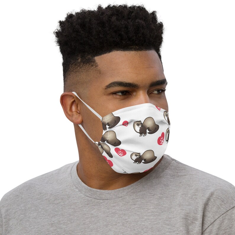 Love Ferret Premium Face Mask With Nose Wire - Etsy