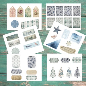 Winter Junk Journal, Winter Journaling Pages, Printable Digital ...