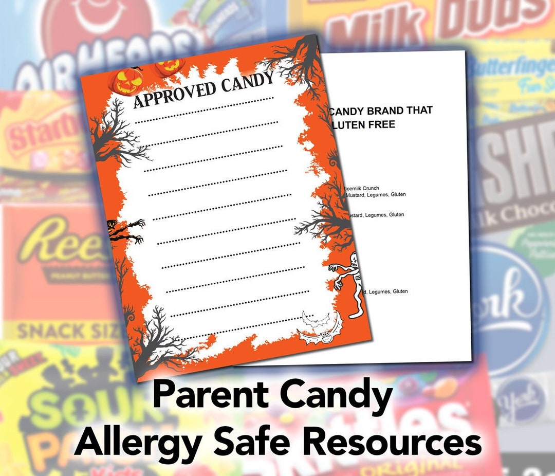 Top 55 Halloween Candy List & Parent Allergy Guide Printable Download ...