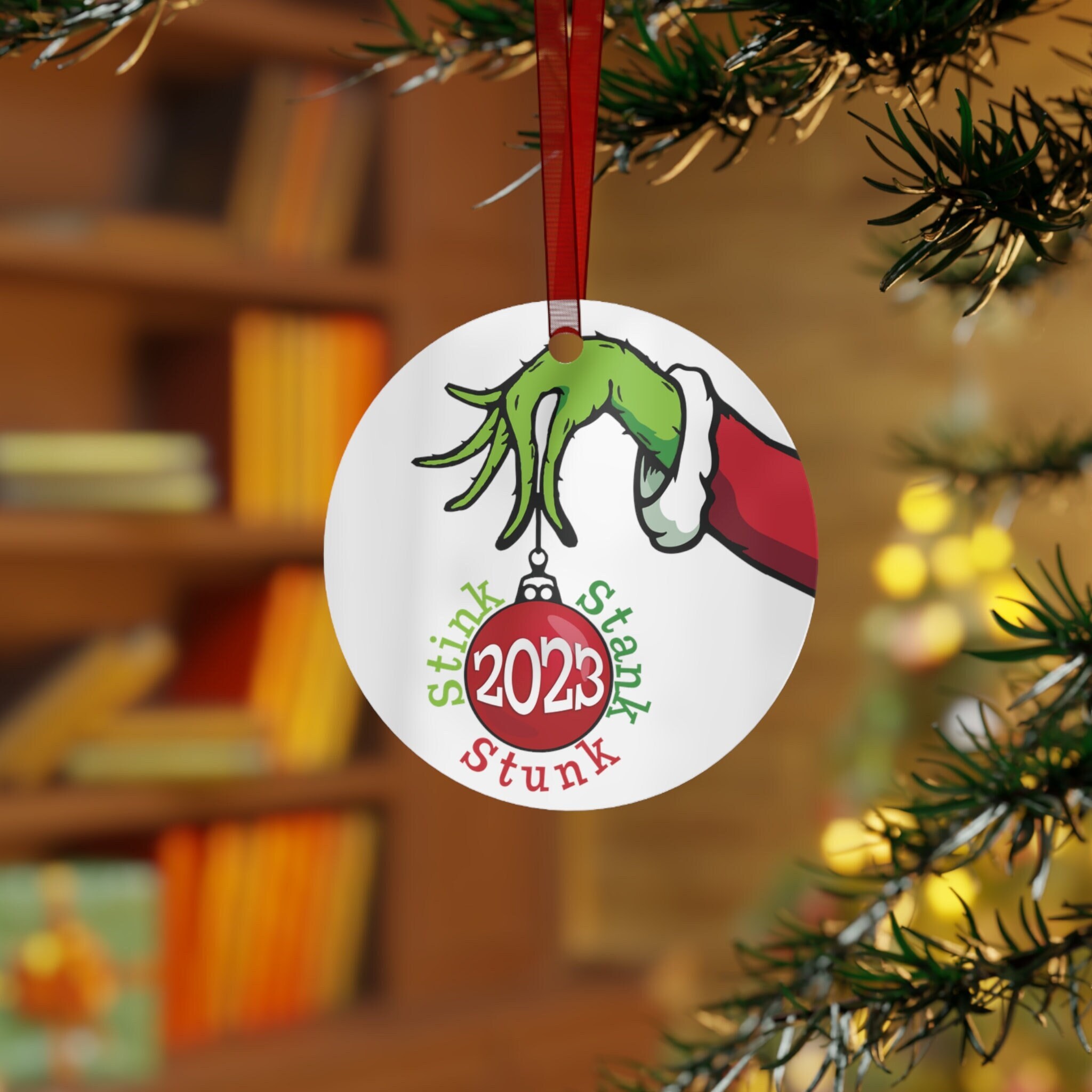 Grinch Stink Stank Stunk PERSONALIZED Christmas Ornament 2023 Gift for ...