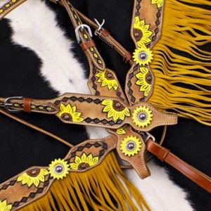 Bridle Breast Collar Headstall Tack Set Horse SALE Hand Painted ...