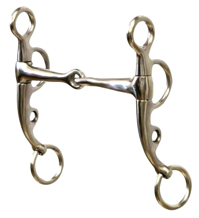 Western BIT Showman Stainless Steel 5 Jointed Mouth Pelham Bit. Tack ...