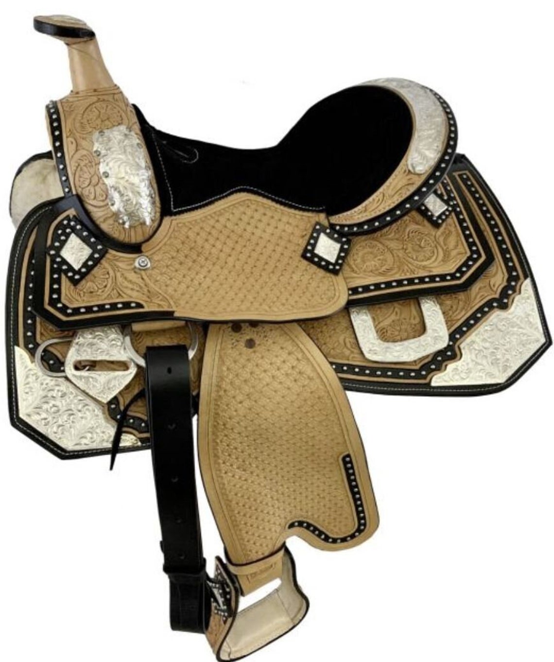 SADDLE 13 Double T Fully Tooled Youth / Pony Show Saddle - Etsy
