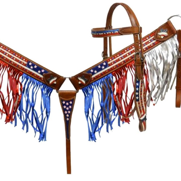 American Flag Breast Collar - Etsy