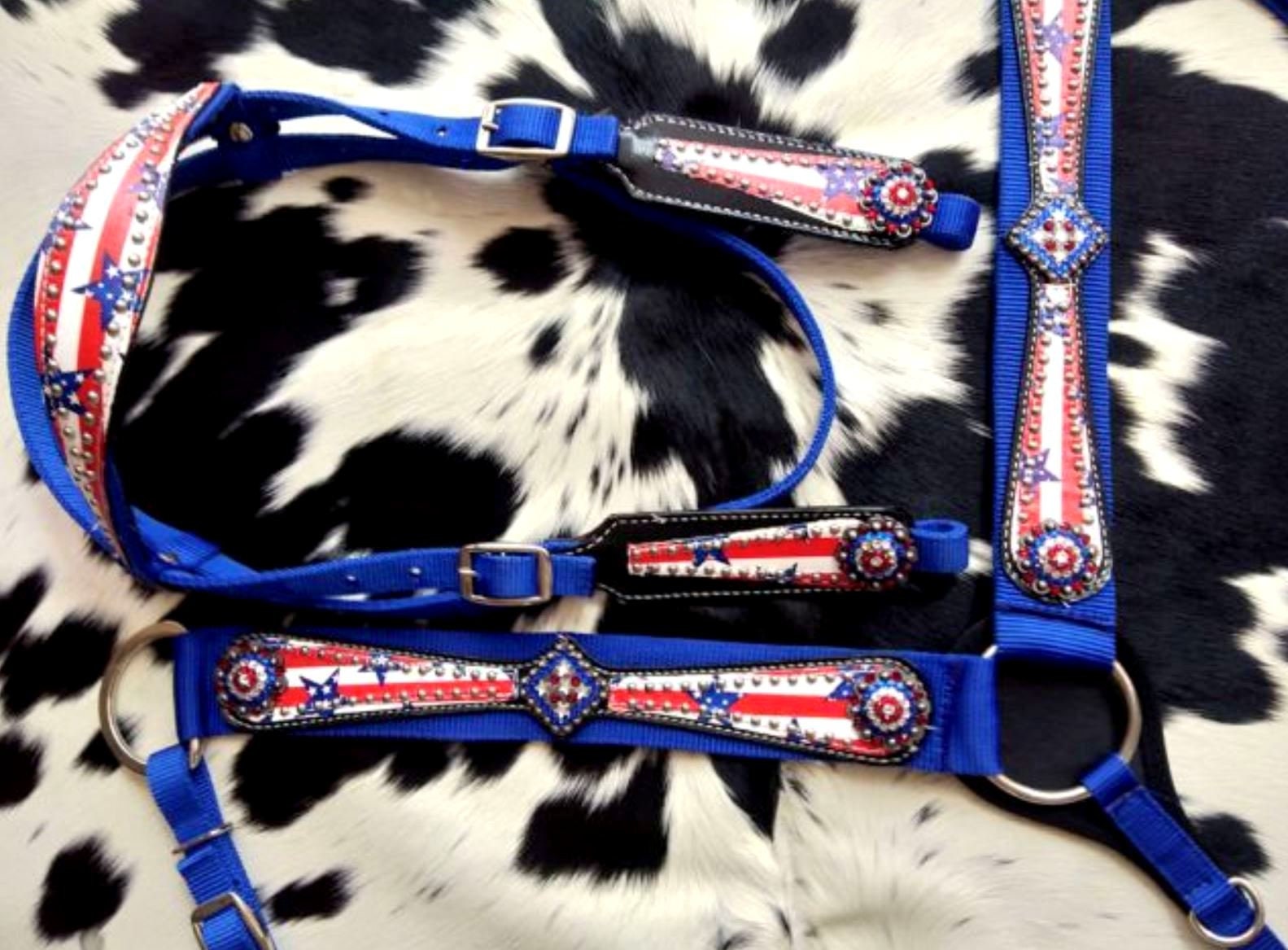 Blue Horse Tack Set - Etsy