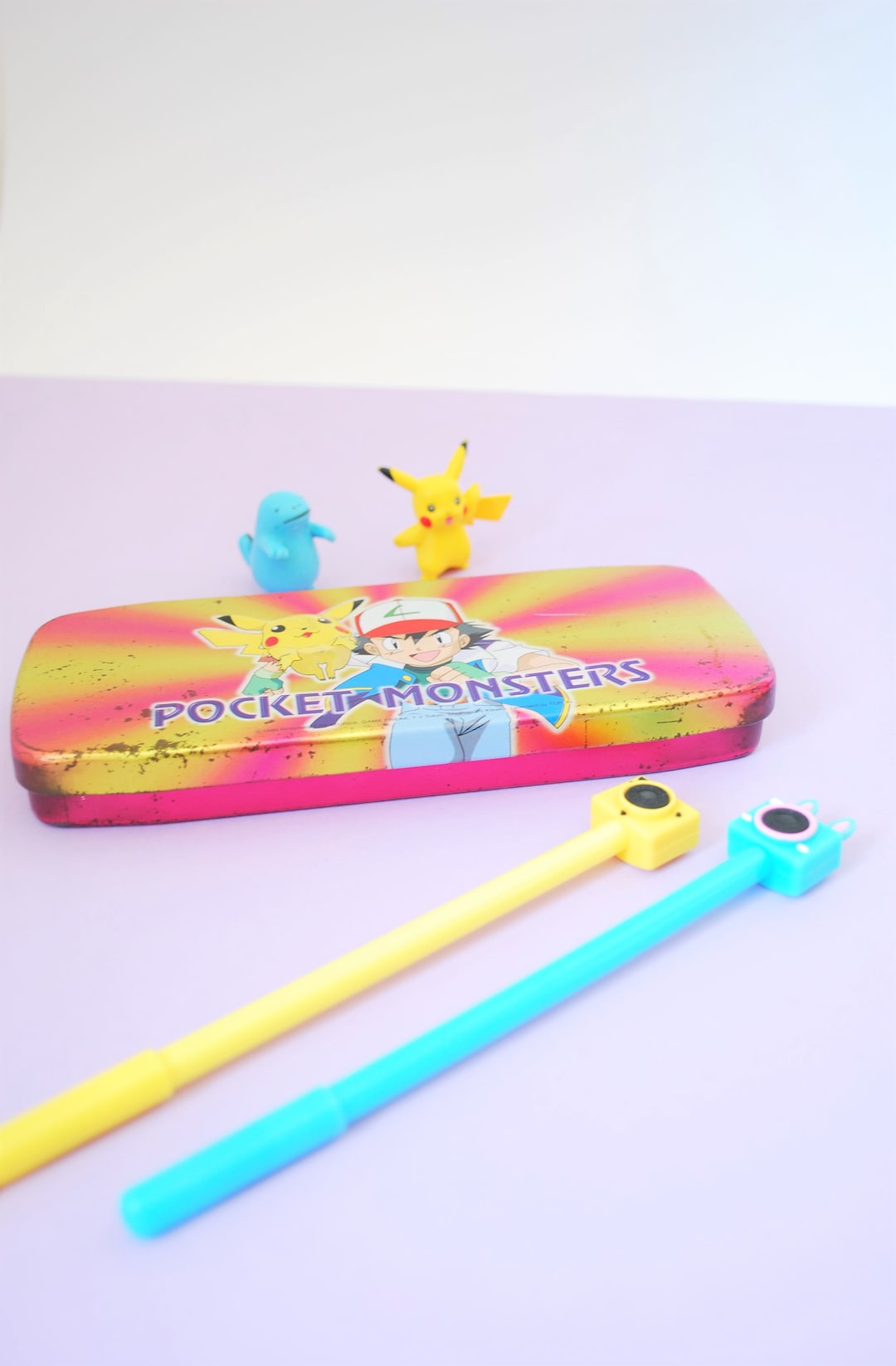 Vintage Pokemon Metal Pencil Case - Etsy