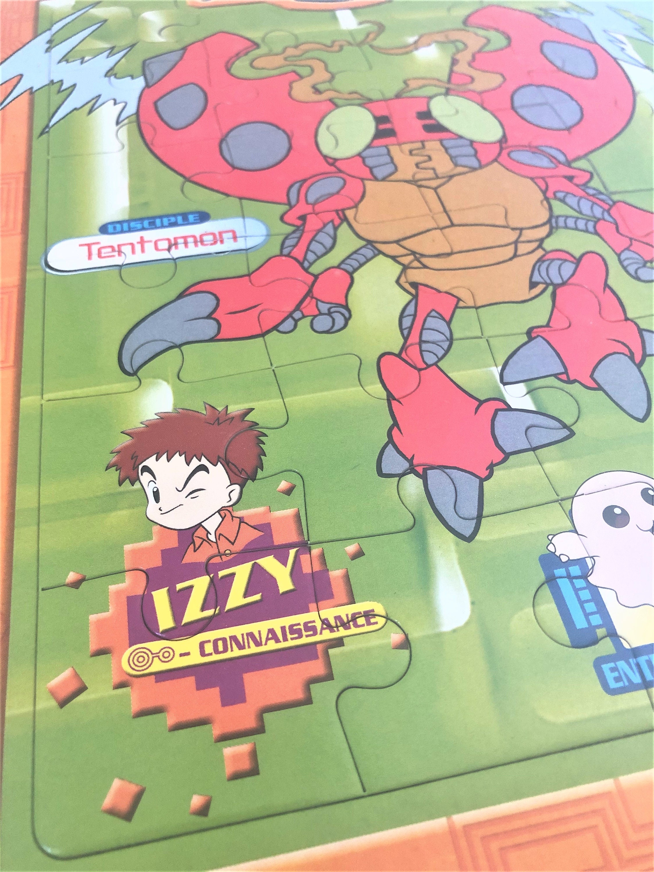 Puzzle Digimon 24 Pieces Izzy Motimon 2001 New - Etsy