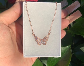 Rose Gold Butterfly | Etsy