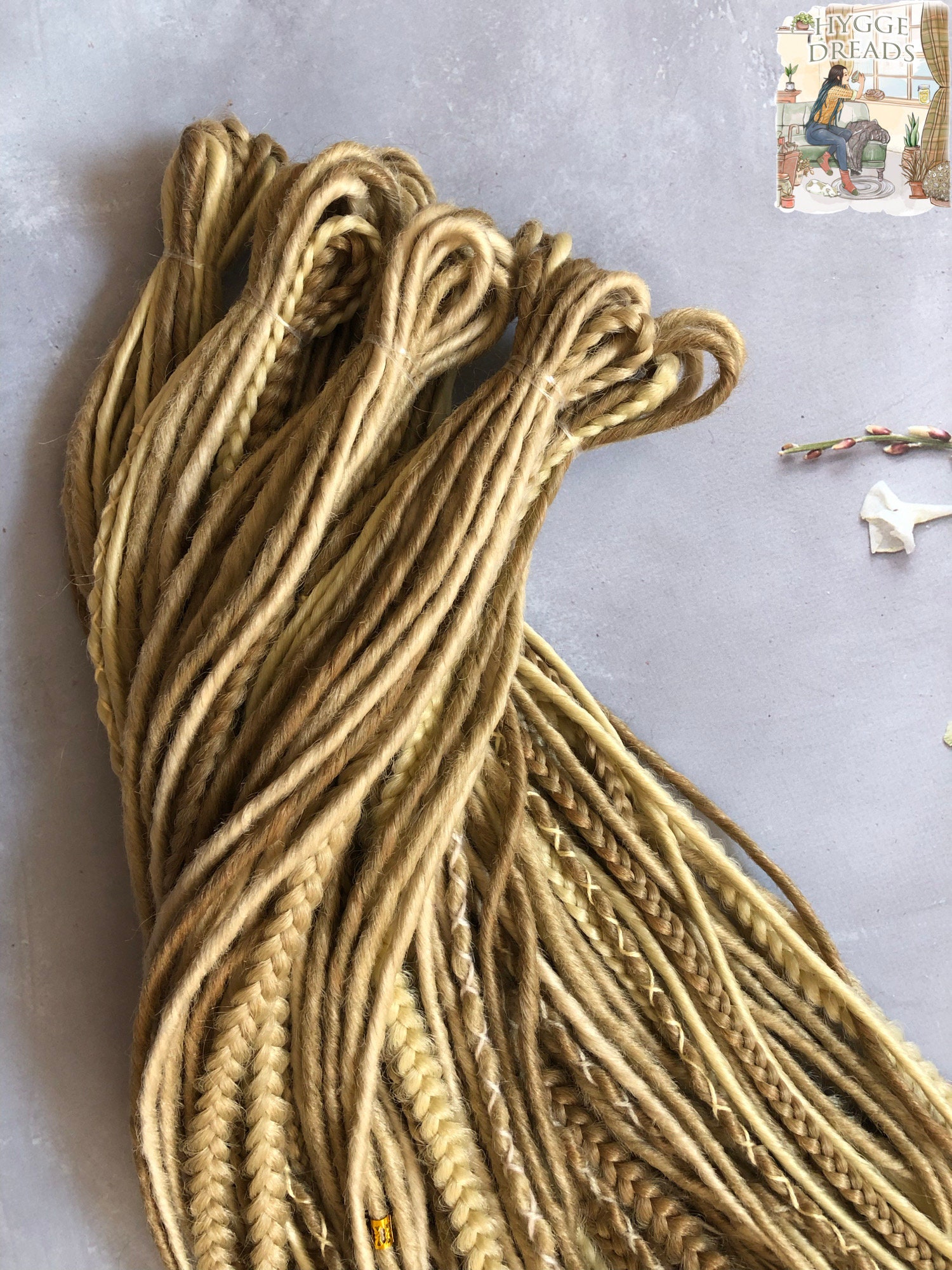 Full Set Ombre DE Dreads Shades of Blonde Dreadlocks Braids - Etsy