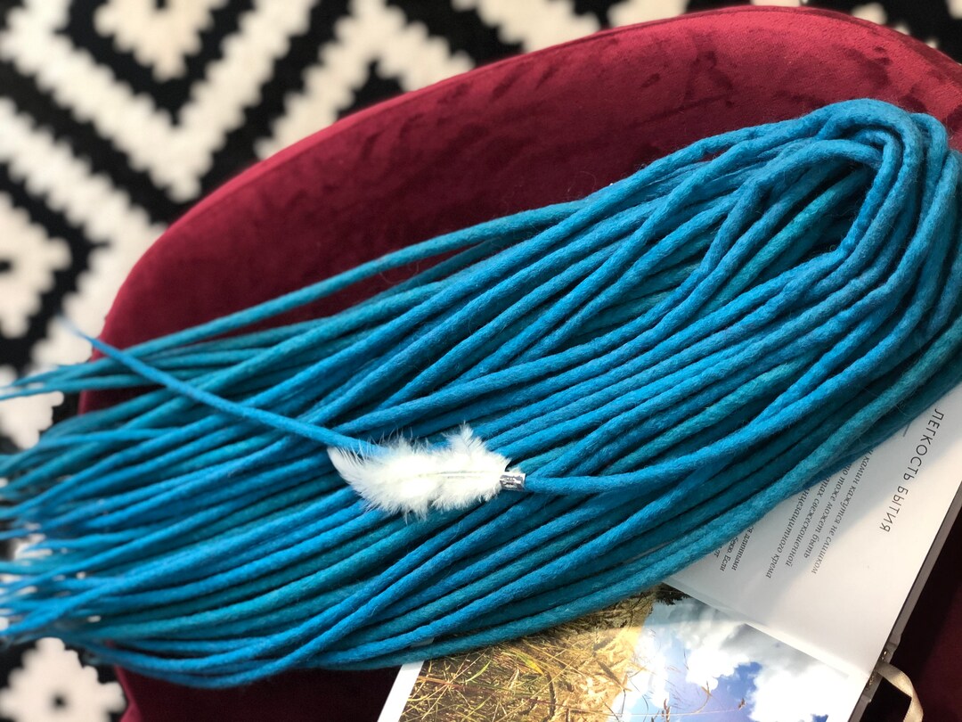 Cerulean Blue Wool Dreads: Soft Merino, Double or Single Ended - Etsy