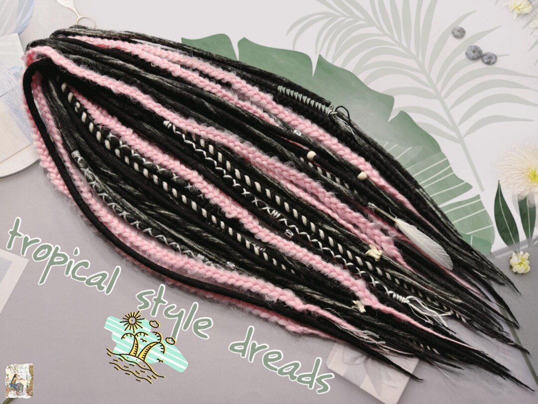 Tropical Summer Collection Wool Dreads Twists Synthetic Braids Hair ...