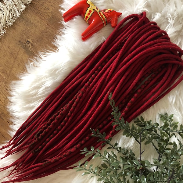 Dark Red Wool - Etsy